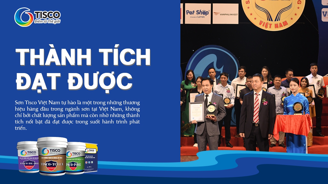 Thành tích - Sơn Tisco Việt Nam